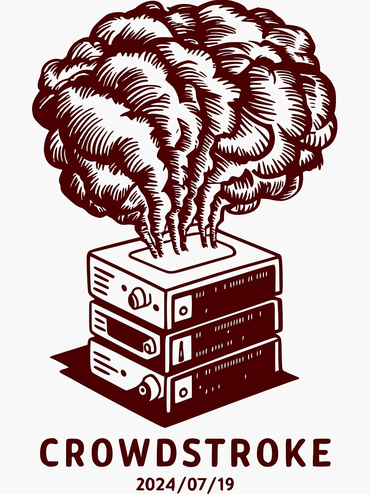 "Crowdstroke 2024 - memorial for CrowdStrike" Sticker for Sale by ...