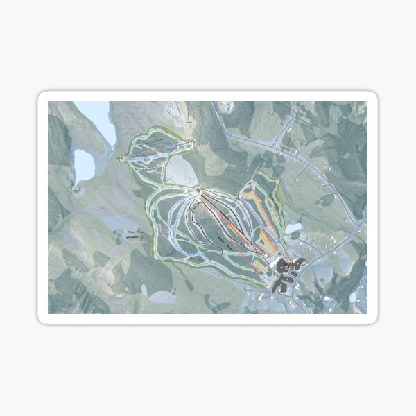 "Pats Peak Resort Trail Map" Sticker for Sale by mapsynergy | Redbubble