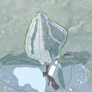 "Abenaki Resort Trail Map" Sticker for Sale by mapsynergy | Redbubble