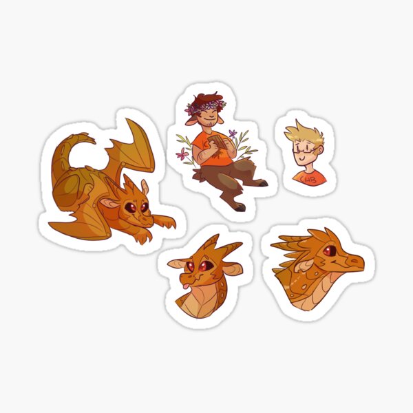 "PJO sticker batch! (Jason Grace, Festus, Grover Underwood)" Sticker ...