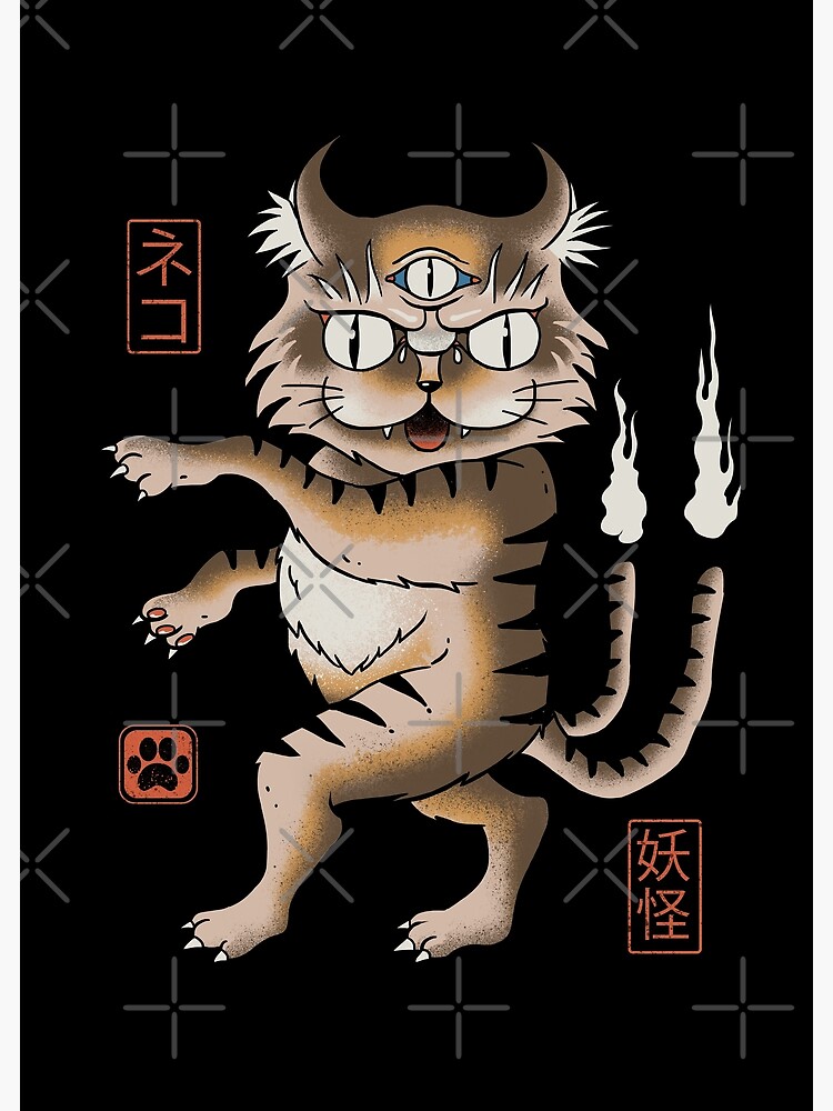 "Yokai Cat" Poster for Sale by vincenttrinidad | Redbubble