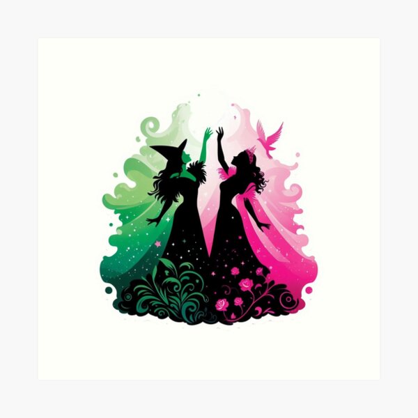 "Elphaba & Glinda Wicked the Musical" Art Print for Sale by NerdiPop ...