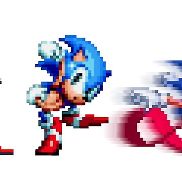 " pixel art 8 bit running Sonic " Sticker for Sale by ArtPixelDesign ...