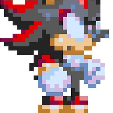 " pixel art 8bit sonic Shadow the Hedgehog" Sticker for Sale by ...