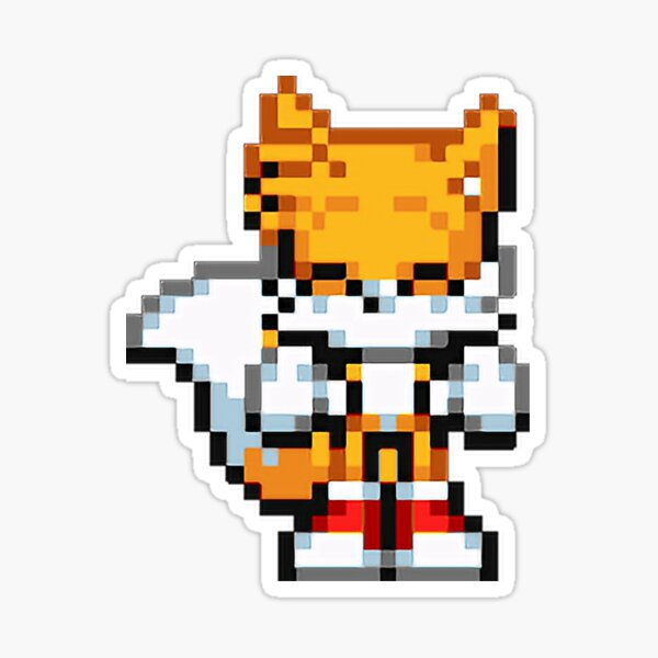 " Pixel art 8bit tails" Sticker for Sale by ArtPixelDesign | Redbubble