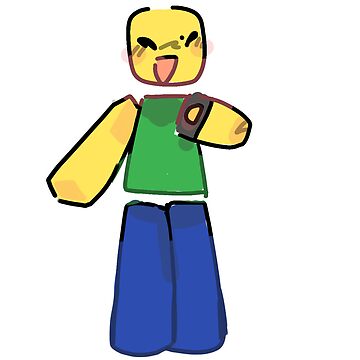 "roblox noob sticker" Sticker for Sale by Kisakat- | Redbubble