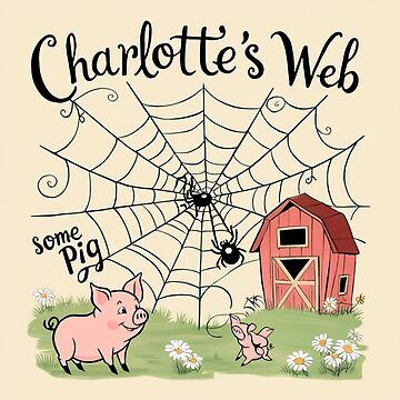 "Some Pig - Charlotte's Web Inspired Design" Sticker for Sale by ...