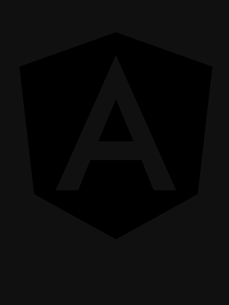 Angular Angularjs Black Logo T Shirt T Shirt For Sale By Rainwater11 Redbubble Angular T 