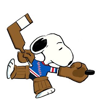 "snoopy new york rangers" Sticker for Sale by notbelovd | Redbubble