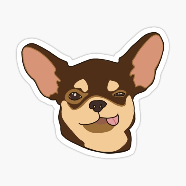 "Chihuahua" Sticker for Sale by verdastarr | Redbubble