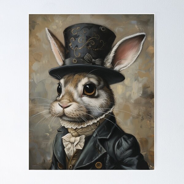 "The great Sir Reggie Rabbit" Poster for Sale by bluepygmy | Redbubble