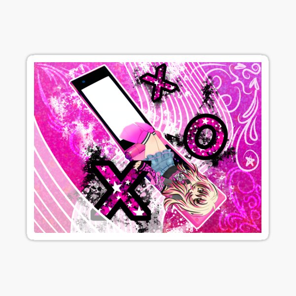 "Girl coming out of flip phone" Sticker for Sale by despairfamily ...