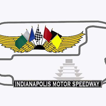 "IMS Track Layout" Sticker for Sale by GoTrackHopper | Redbubble