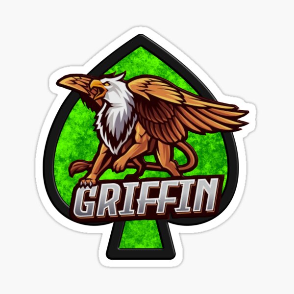 "Griffen Over Aces" Sticker for Sale by AlsCustomDesign | Redbubble