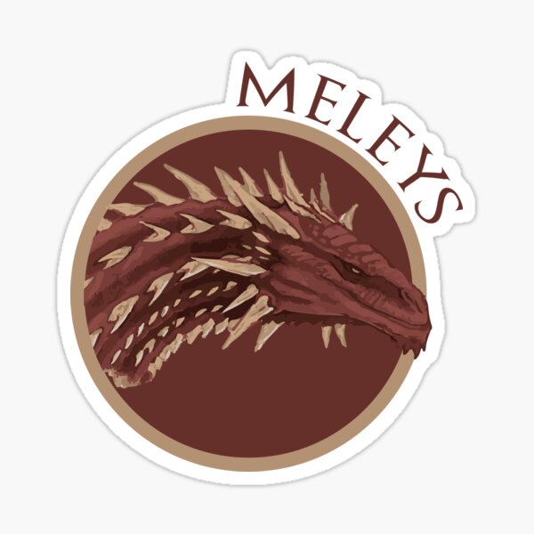 "Meleys - House of the Dragon (Rhaenys Targaryen Dragon)" Sticker for ...