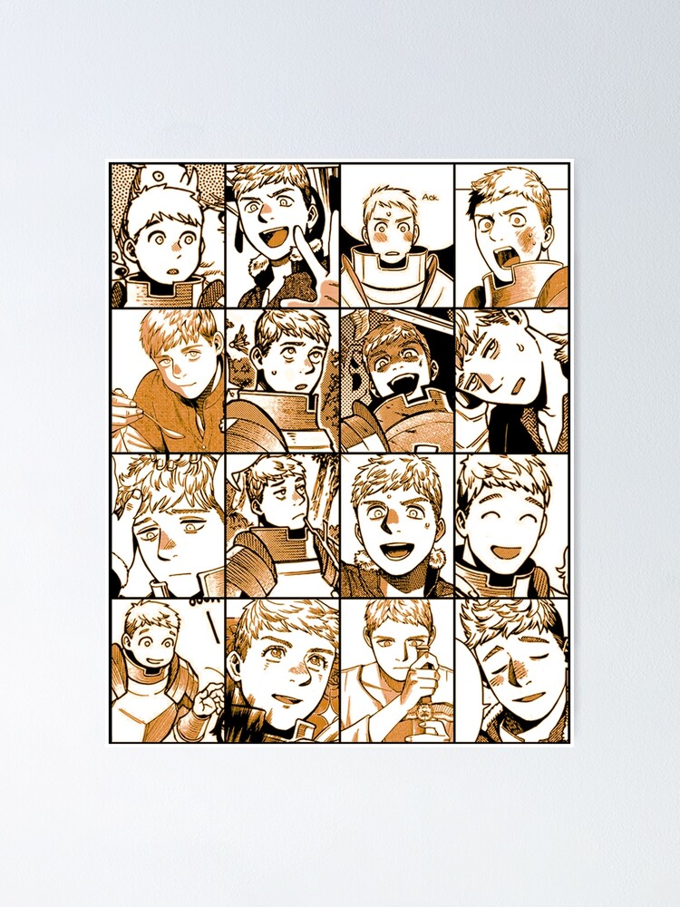 "Laios - Dungeon meshi Manga Panel collage" Poster for Sale by ...