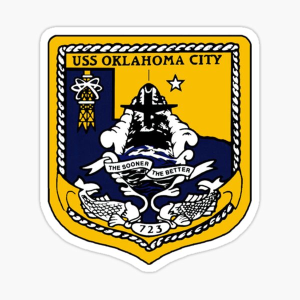 "USS Oklahoma City (SSN-723)" Sticker by TeamBride | Redbubble
