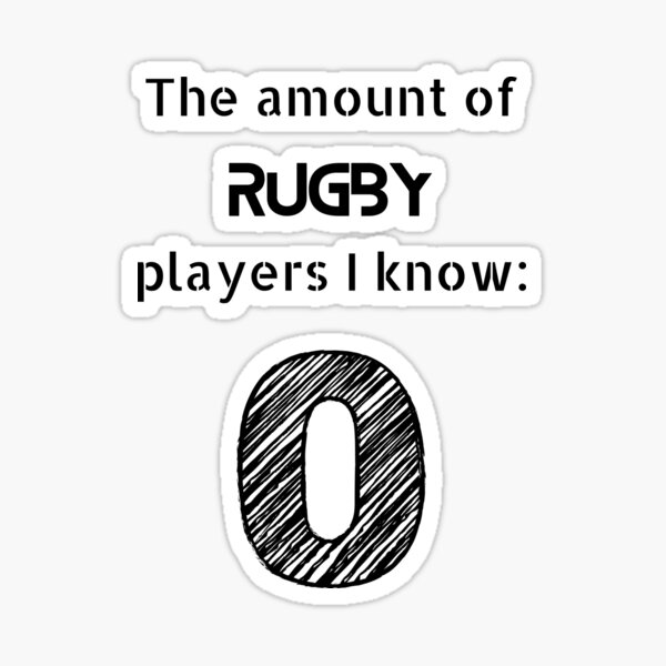 "Sport - Rugby meme troll joke" Sticker for Sale by Design platinum ...