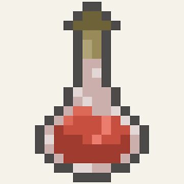 "health potion pixel art" Sticker for Sale by helixter | Redbubble