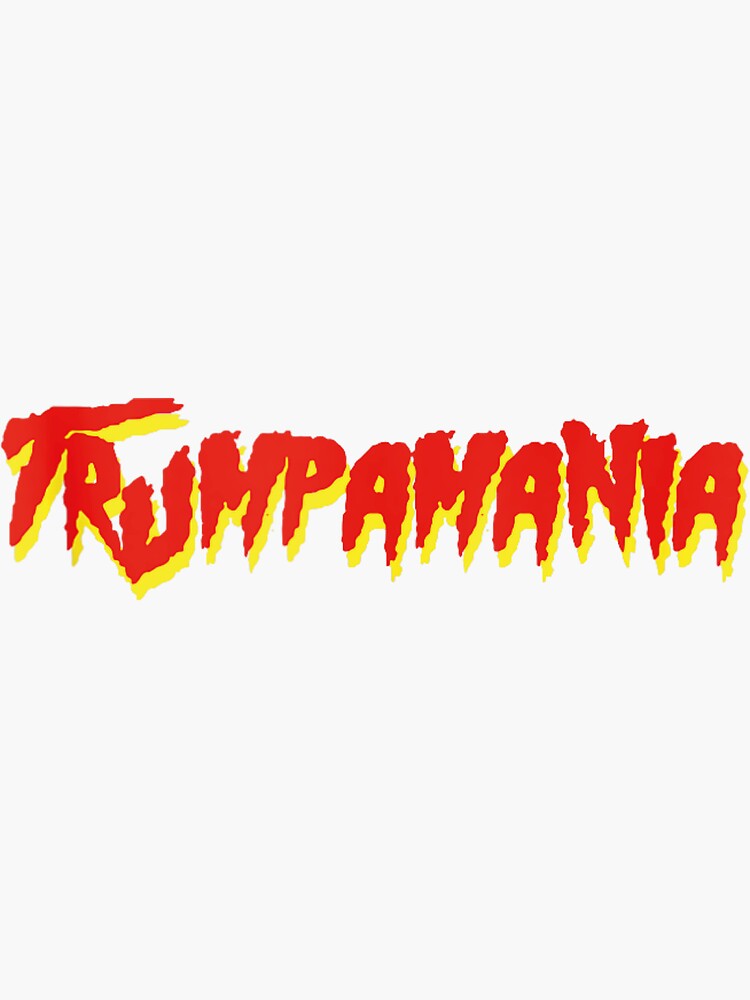 "Funny Trumpmania Wrestling Meme 2024" Sticker for Sale by iam8lu3 ...