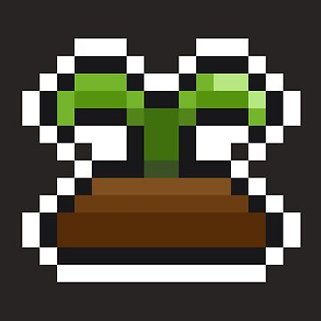 "green sprout pixel art" Sticker for Sale by helixter | Redbubble