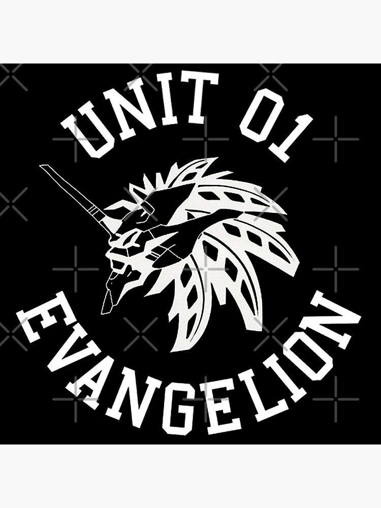 "Evangelion Unit 01 Emblem Logo - White" Art Print by willyumkdot ...