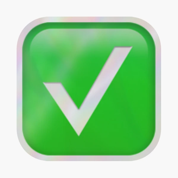 Green Check Png Emoji