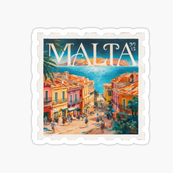"Malta Travel Europe - "Retro Malta: European Island Escape Poster ...
