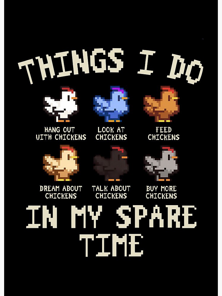 "Chicken Stardew Valley" Art Board Print for Sale by uhcaxaval | Redbubble