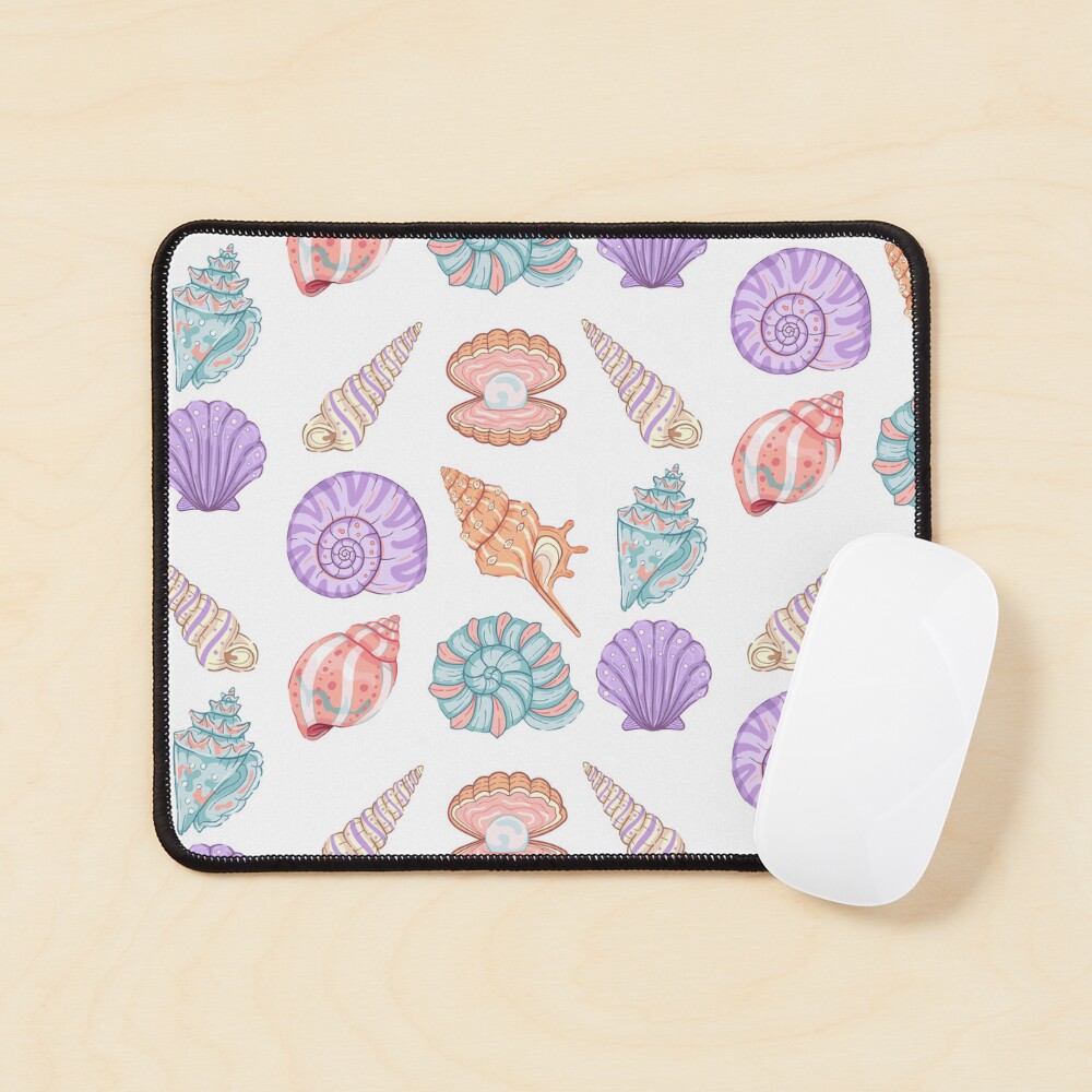 "Colorful Pastel Sea Shells Vector Set" Sticker for Sale by Alex-Jade ...