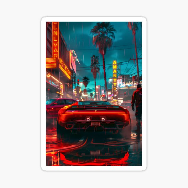 "Welcome to the city" Sticker by MidArtForge | Redbubble