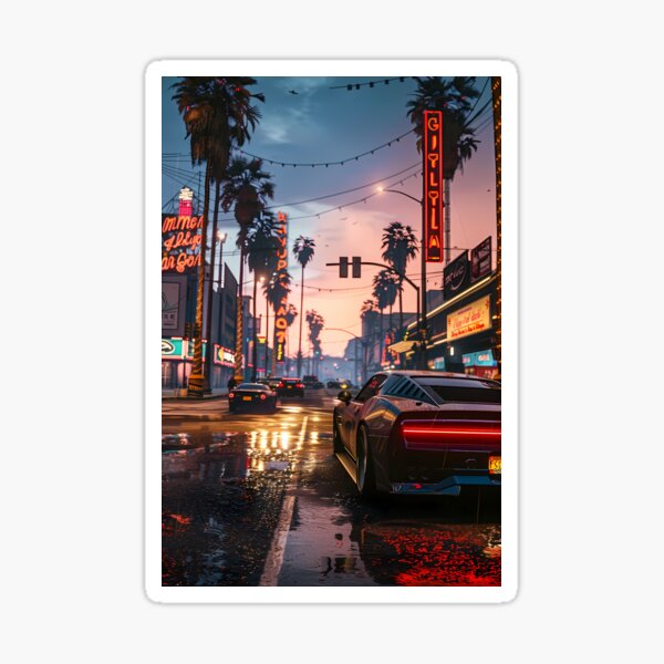 "Welcome to the city" Sticker by MidArtForge | Redbubble