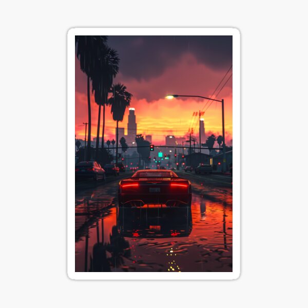 "Welcome to the city" Sticker by MidArtForge | Redbubble