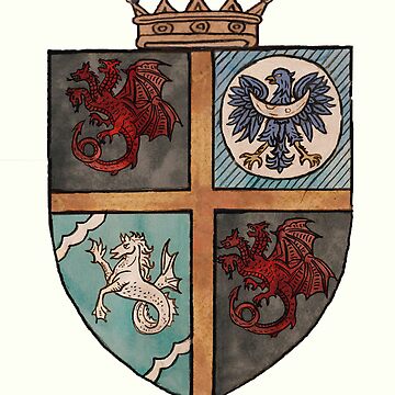 "Rhaenyra heraldry" Sticker for Sale by colleendoodle | Redbubble