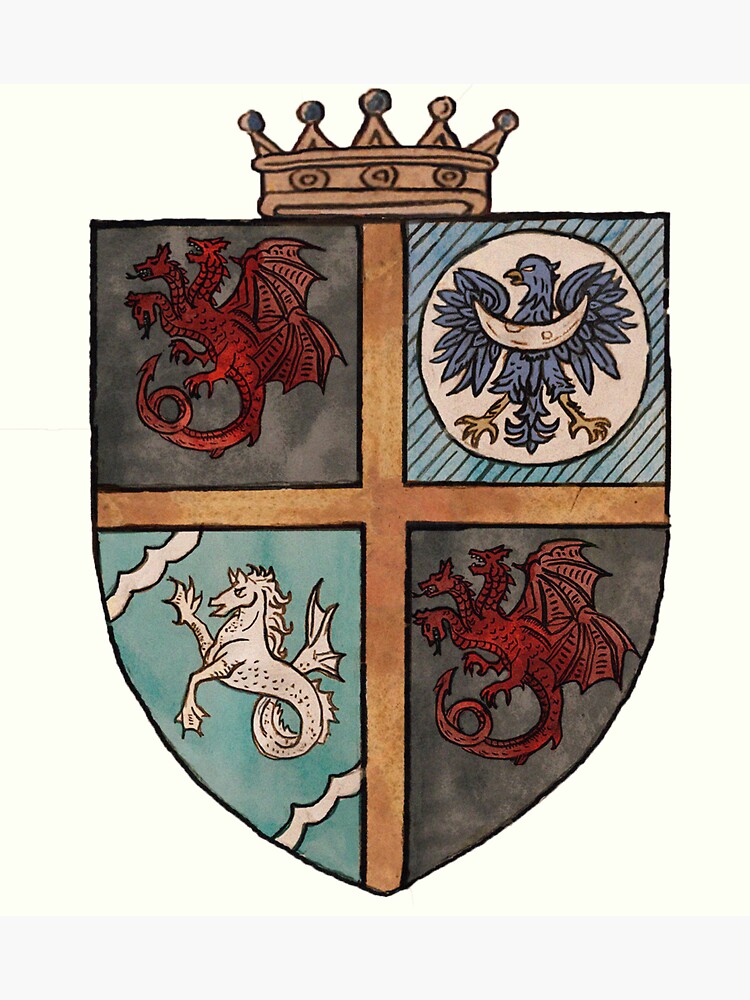 "Rhaenyra heraldry" Sticker for Sale by colleendoodle | Redbubble