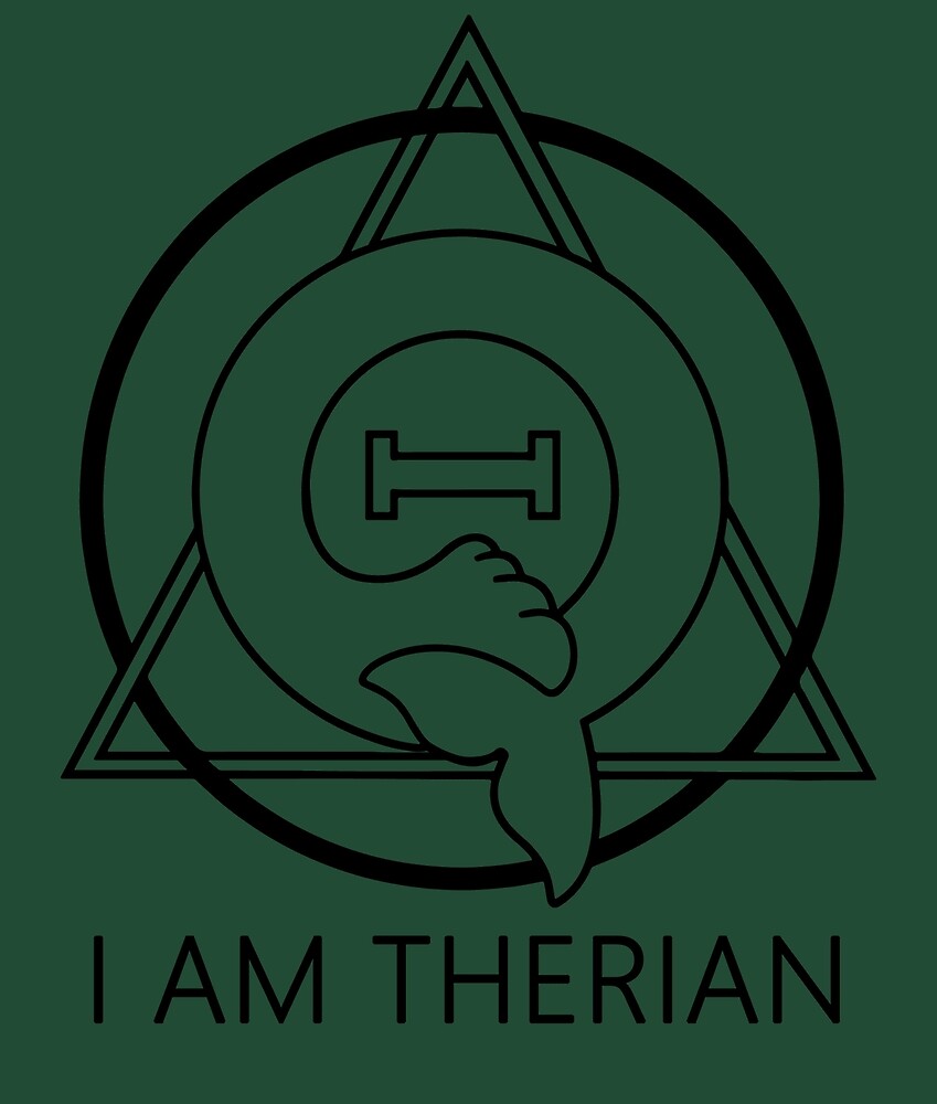 "PD (ytb) Theta-Delta Therian Symbol BLACK "I AM THERIAN"" by PD ...