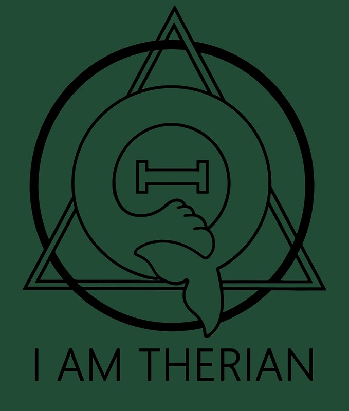 "PD (ytb) Theta-Delta Therian Symbol BLACK "I AM THERIAN"" by PD ...
