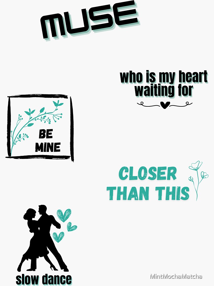 "Jimin MUSE " Sticker for Sale by MintMochaMatcha | Redbubble