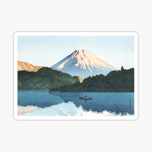 "Hakone, Ashinoko by Kawase Hasui Ukiyo-e Japanese Art" Sticker for ...