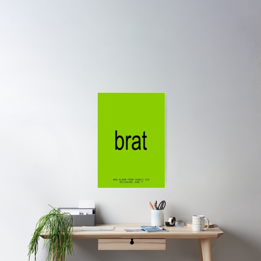 "Charli XCX Brat Promotional Poster" Sticker for Sale by fkaangel ...