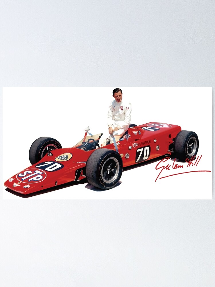"Graham HILL - Triple Crown of Motorsport" Poster by opngoo | Redbubble