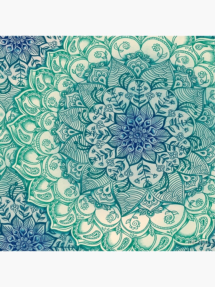 "Emerald Doodle" Throw Pillow for Sale by micklyn | Redbubble