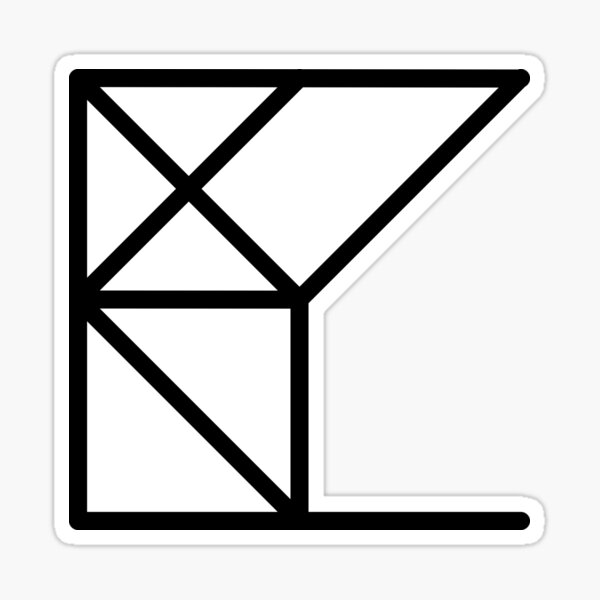 "Kelly Square Name Logo" Sticker for Sale by MZT-Designs | Redbubble