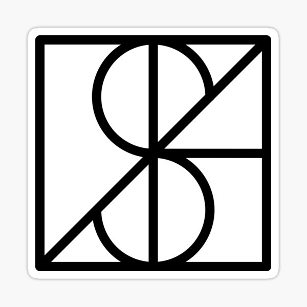 "Lisa Square Name Logo" Sticker for Sale by MZT-Designs | Redbubble