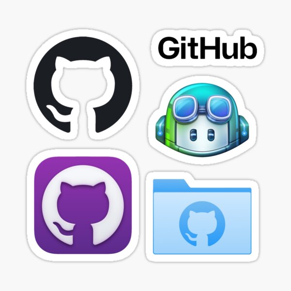 "Github Copilot Pack" Sticker for Sale by Lachlandiaz | Redbubble
