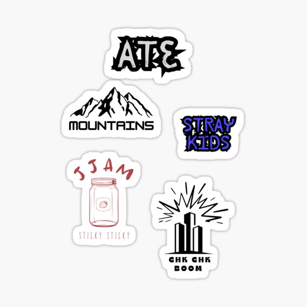 "Stray Kids ATE " Sticker for Sale by MintMochaMatcha | Redbubble