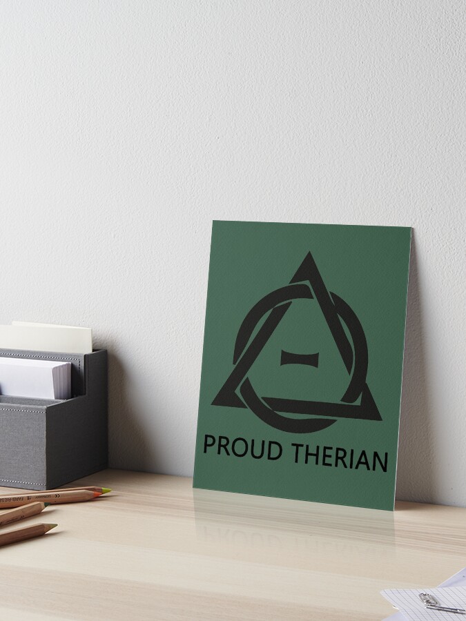 "Theta-Delta Therian Symbol Therianthropy "PROUD THERIAN"" Art Board ...