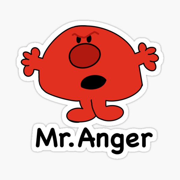 "Mr. Anger -inside out 2" Sticker for Sale by xoxodesignsxoxo | Redbubble