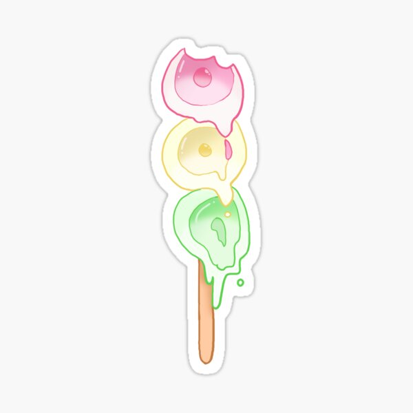 "Pastel Eye Dango" Sticker for Sale by RoyalJelliesCo | Redbubble