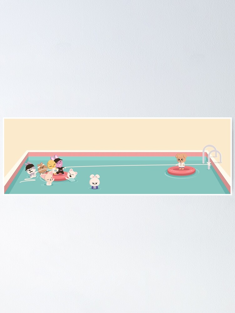 "Stray Kids SKZOO Pool" Poster for Sale by imsofandom | Redbubble